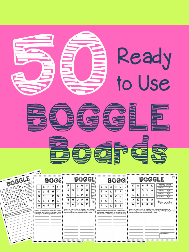 Boggle Game | PDF | Games Of Chance | Dice