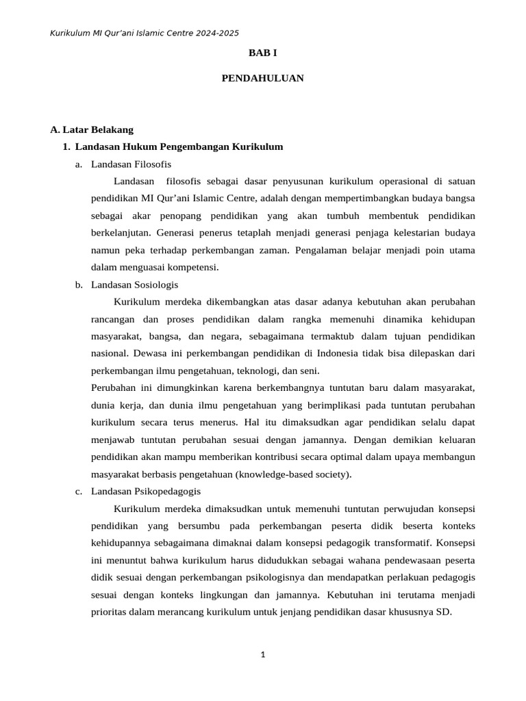 Kurikulum 24-25 Fix | PDF