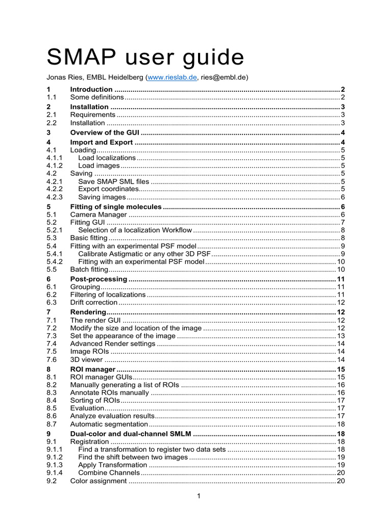 SMAP UserGuide | PDF