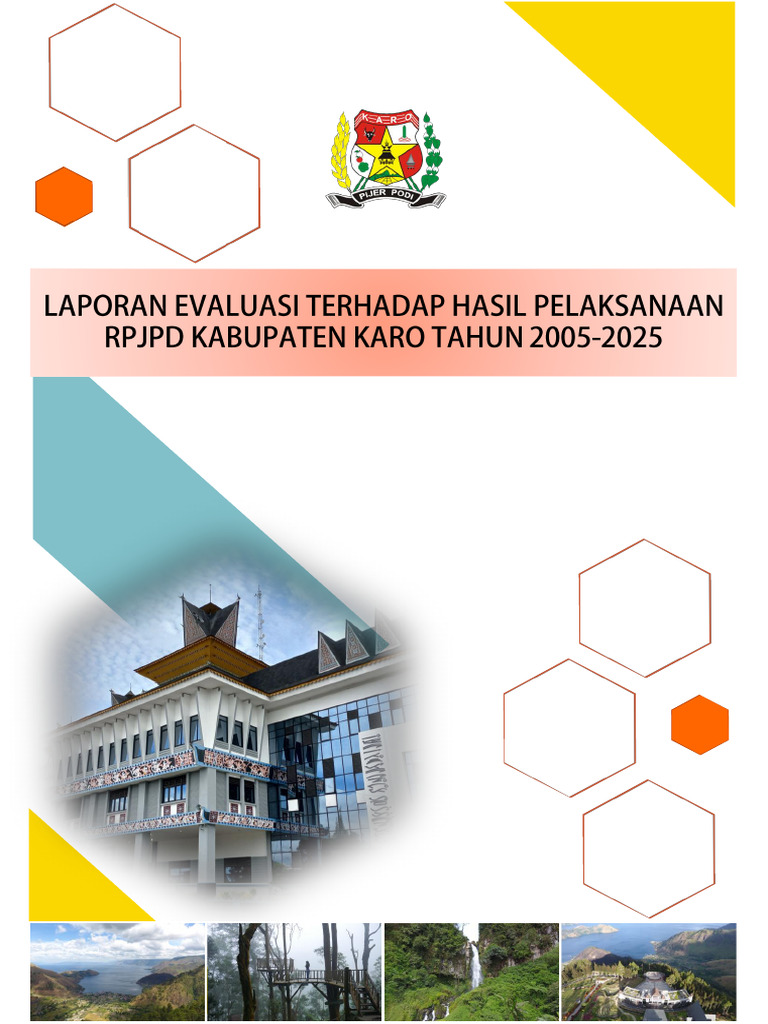 Laporan Evaluasi RPJPD Kabupaten Karo Tahun 2005-2025 | PDF