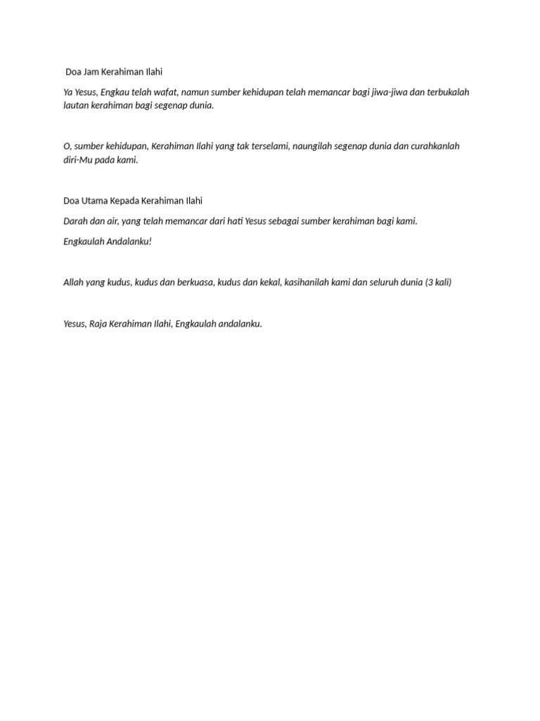 Doa Koronka | PDF