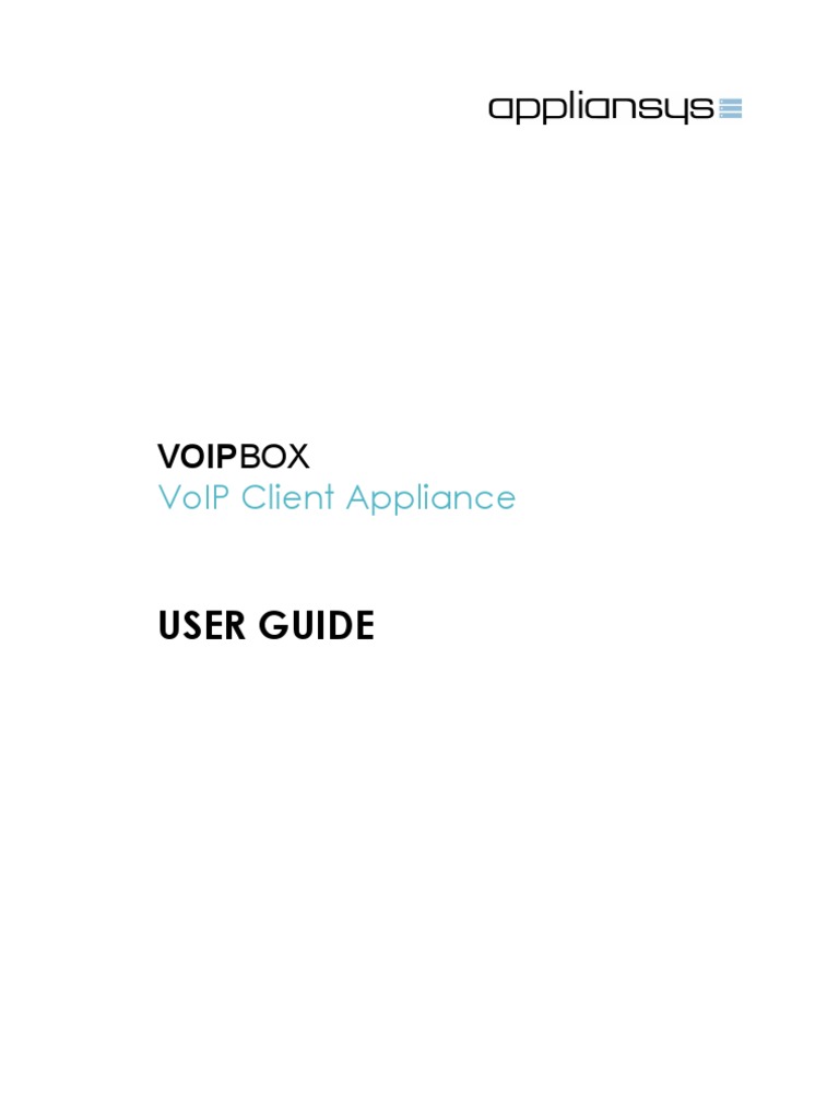 UserGuide VOIPbox Client | PDF | Port (Computer Networking) | Ip Address