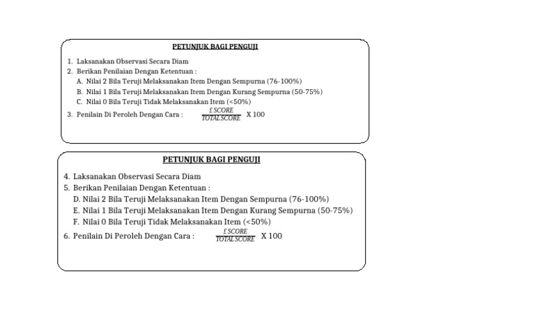 Petunjuk Untuk Teruji Osca | PDF