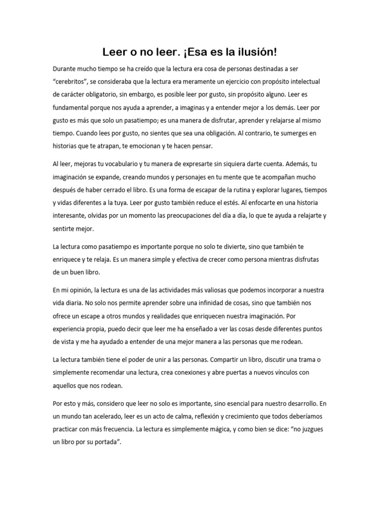 Leer: Placer y Crecimiento Personal | PDF