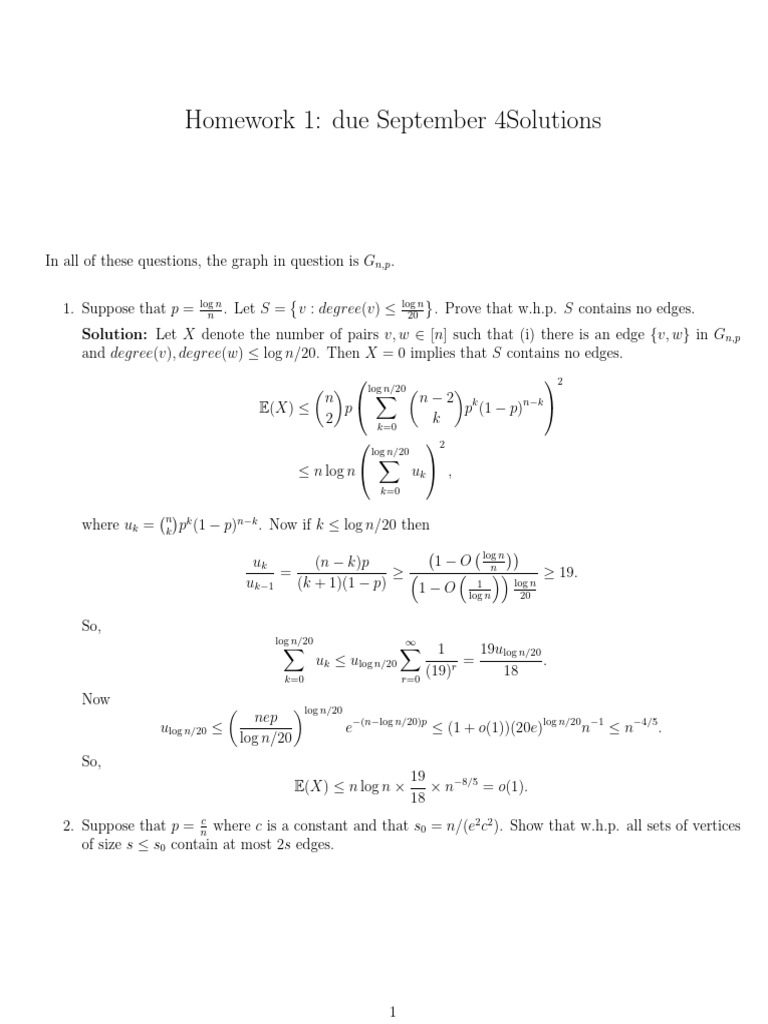 Homework 1: Due September 4solutions: Solution | PDF