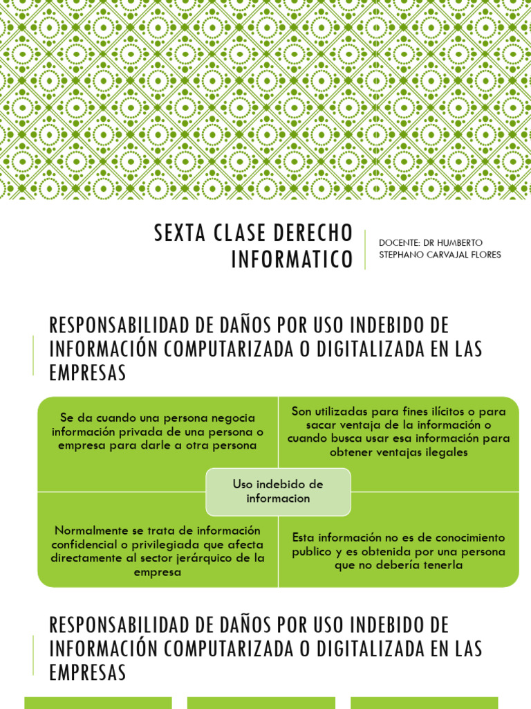 Sexta Clase Derecho Informatico | PDF | Software | Negocios