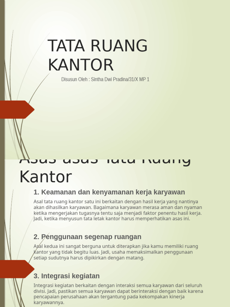 Tata Ruang Kantor | PDF