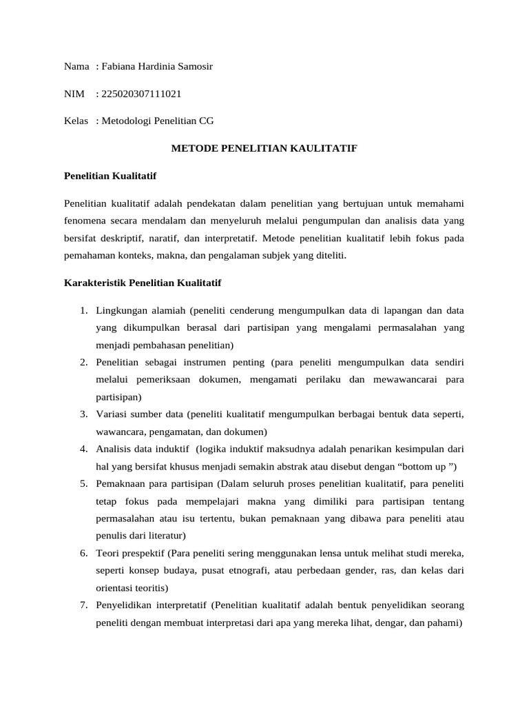 RMK 12 - Fabiana Hardinia - 225020307111021 | PDF