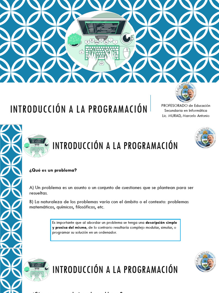 TALLER - PROGRAMACION - Introduccion | PDF TALLER - PROGRAMACION - Introduccion | PDF