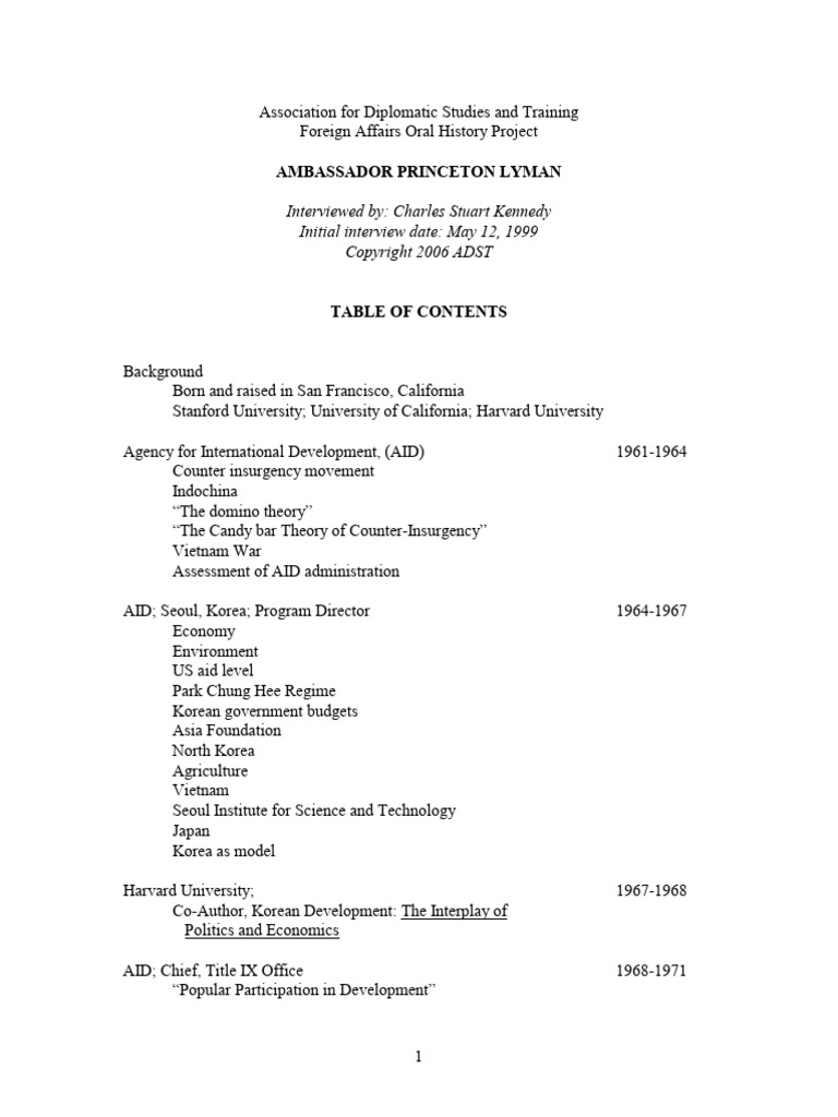 Lyman, Princeton - Toc | PDF | Nelson Mandela | Thesis