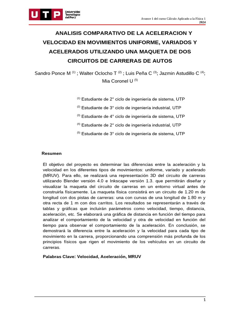 Proyecto Final Mruv Grupo2 | PDF