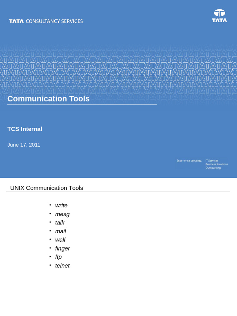 Session 5 - Communication Tools V1.0 | PDF