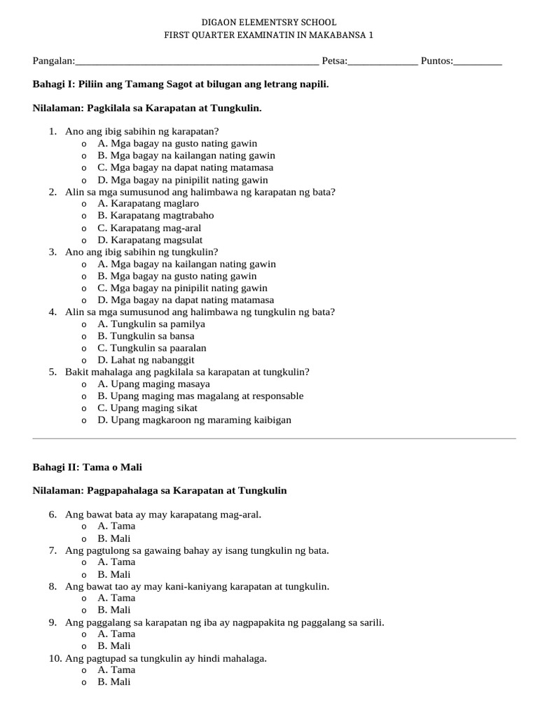 Pt-Week 7-Makabansa - Deped Corner Digitals | PDF