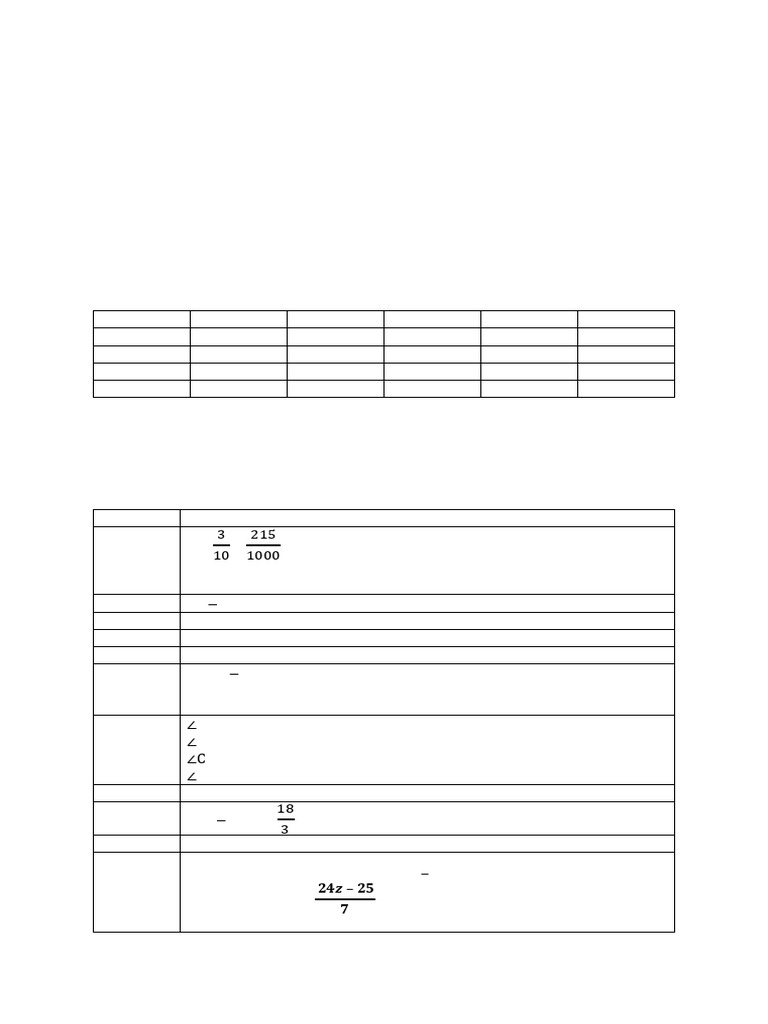 PSLE Standard Maths 2024 Answer Key | PDF