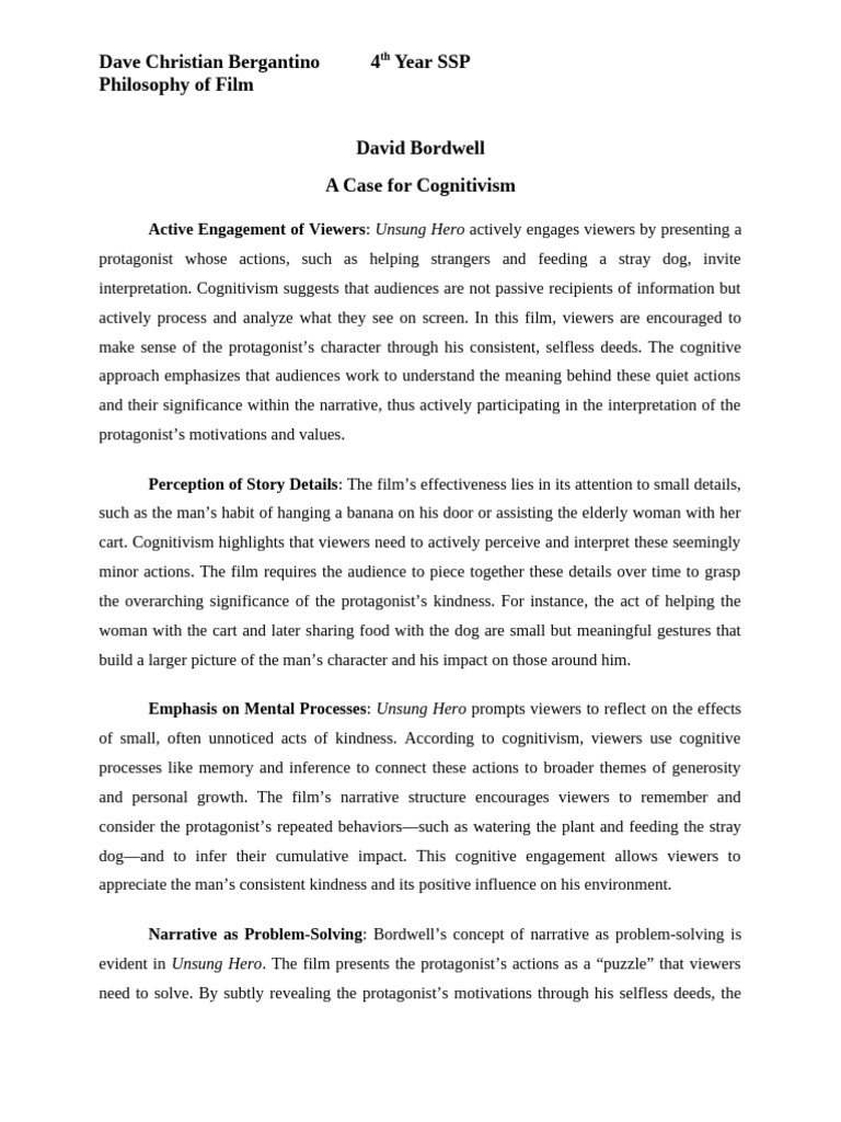 BERGANTINO_Philosophy of Film Reflections | PDF