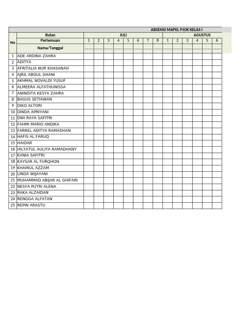 Absen Guru Mapel | PDF