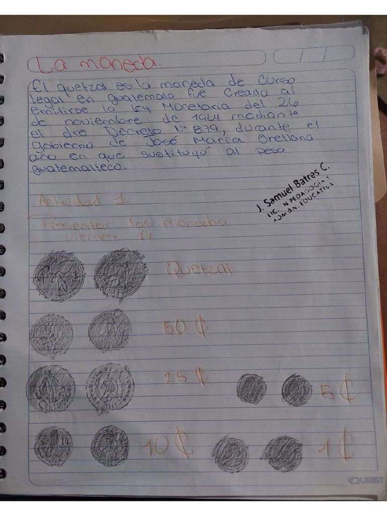 Monedas Del Cuaderno | PDF