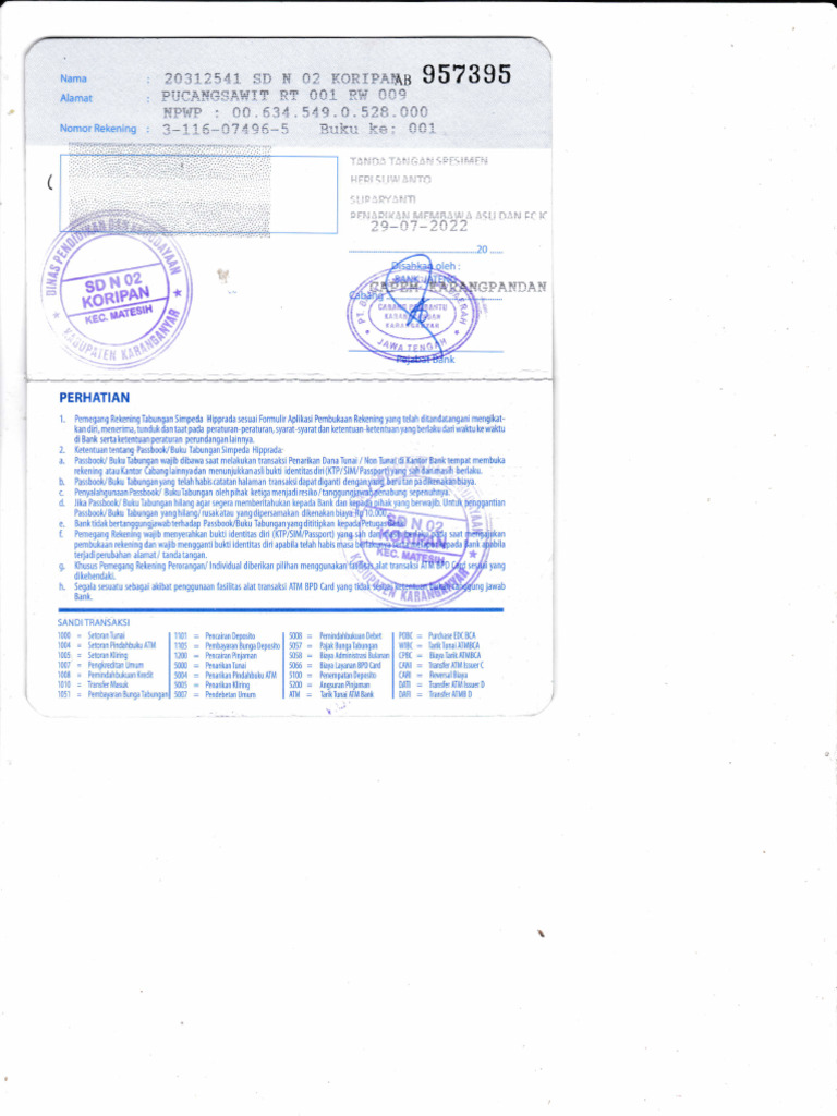 Koripan02 - Scan Rek 2022 | PDF