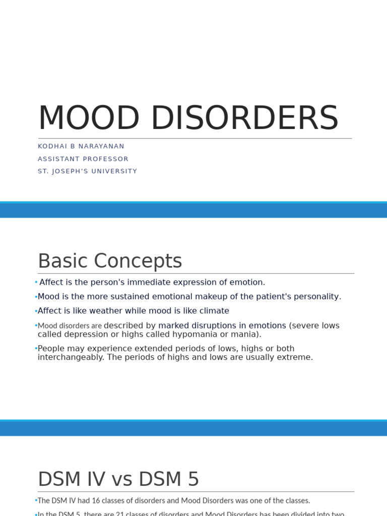 MOOD DISORDERS | PDF