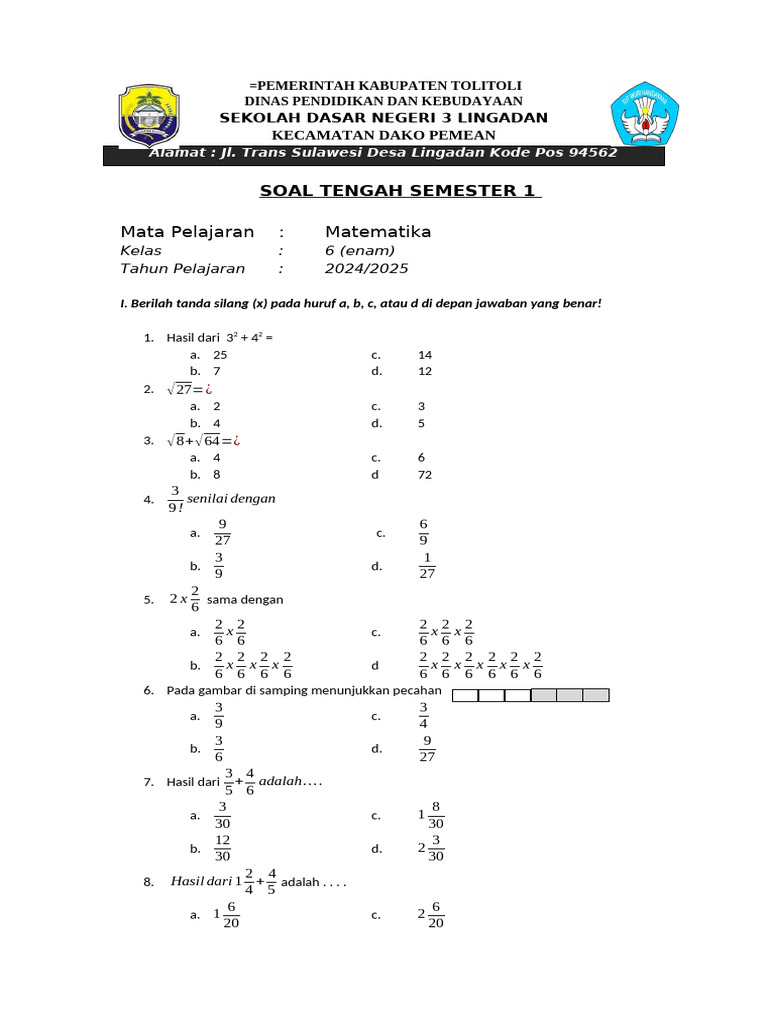 Uts Matematika S 1 Pdf