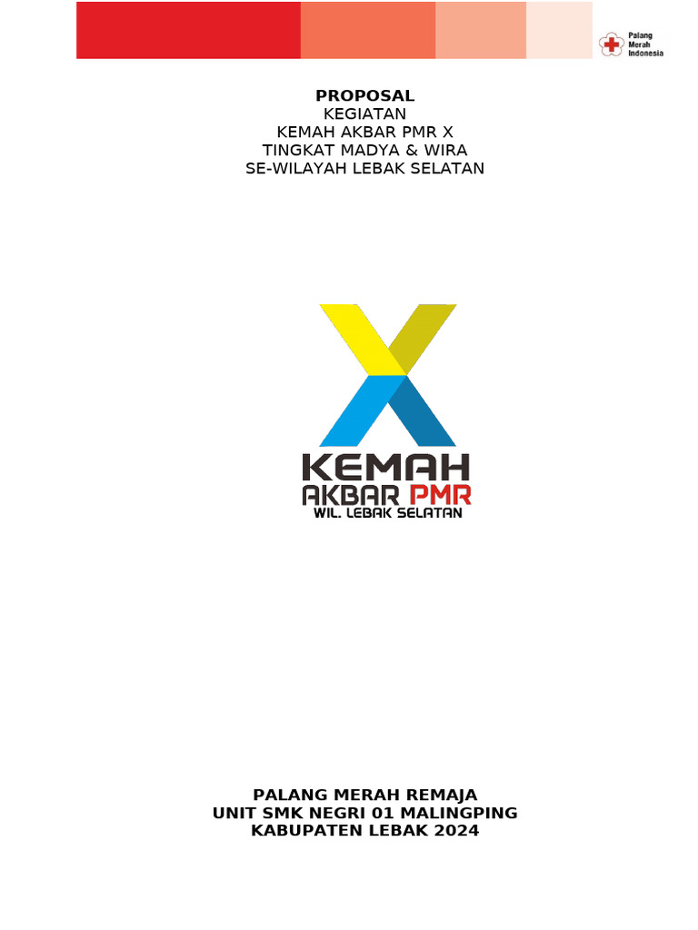 Proposal Kegiatan PMR | PDF