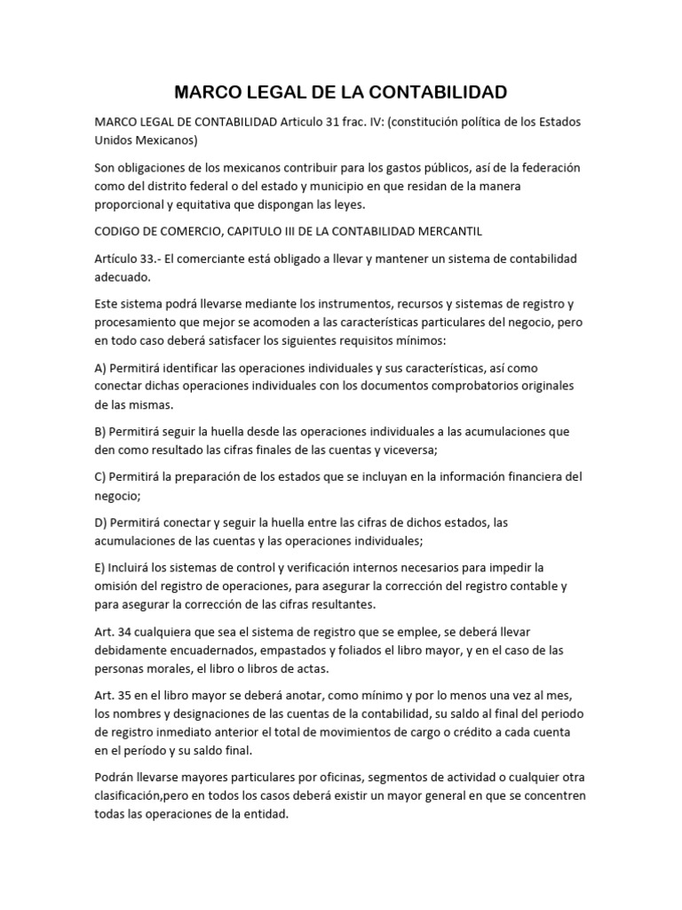 MARCO_LEGAL_DE_LA_CONTABILIDAD | PDF