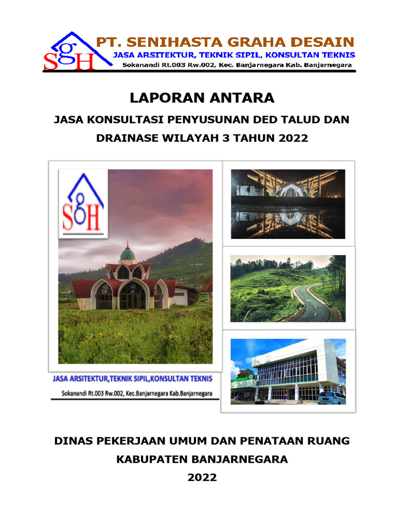 Cover Laporan Jasa Konsultasi Penyusunan Ded Talud Dan Drainase Wilayah ...