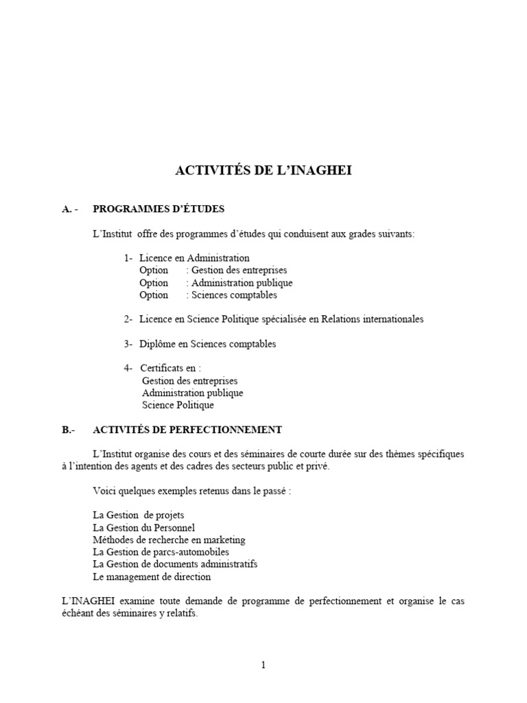 INAGHEI Syllabus and Course Requirements | PDF