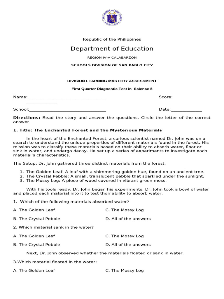 Science Grade 5 | PDF
