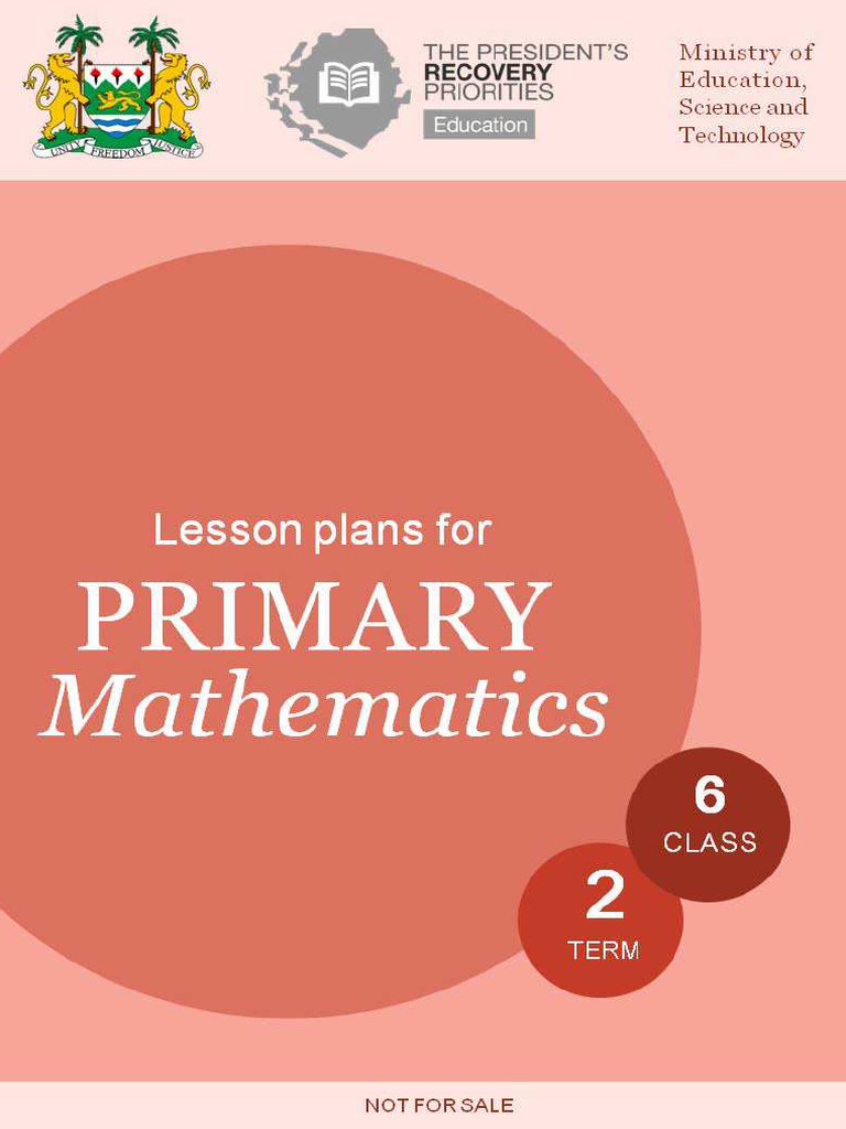 Lesson Plans For Primary 6 Mathematics Term 2 | PDF