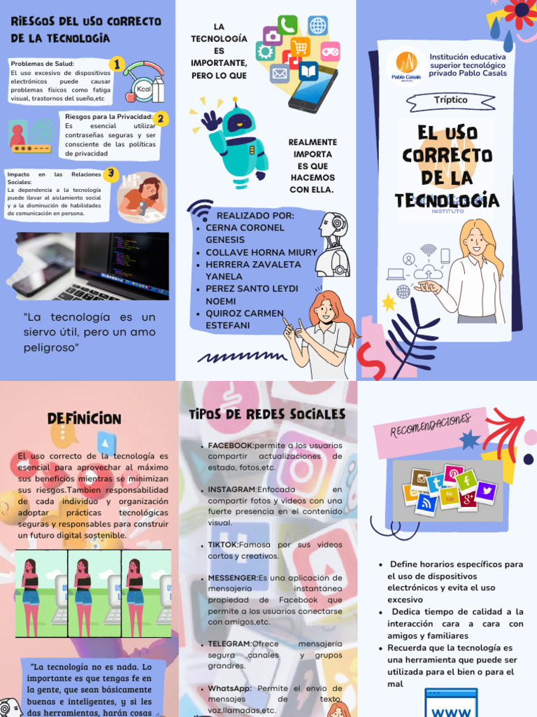 Tríptico Redes Sociales | PDF