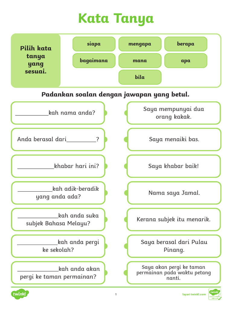 Tutorial Chap 2 - Kata Tanya | PDF