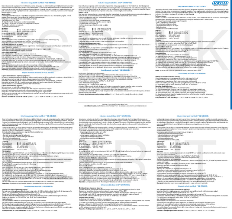 Instructions Smart-Ex 02 DZ1 ATEX IECEx | PDF
