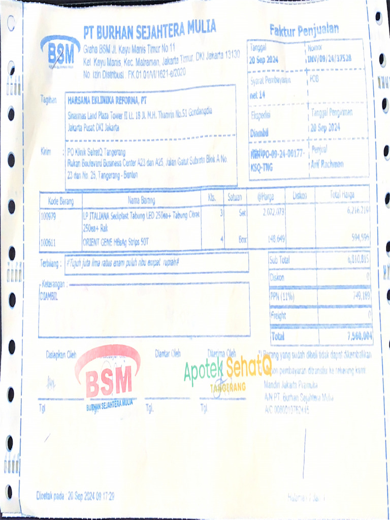 PT Burhan Sejahtera Mulia | PDF