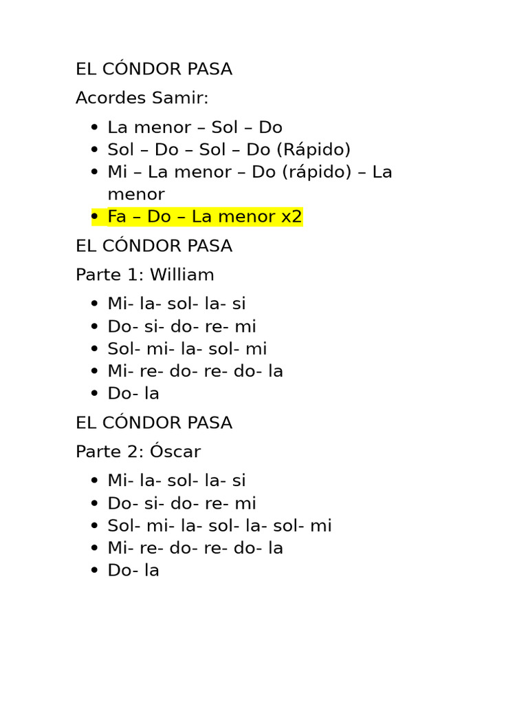 El Cóndor Pasa | PDF