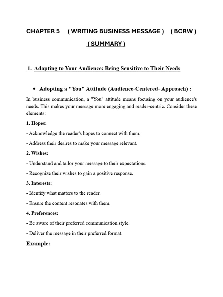 BCRW Chap 5 Summary (Notes) | PDF | Credibility | Communication