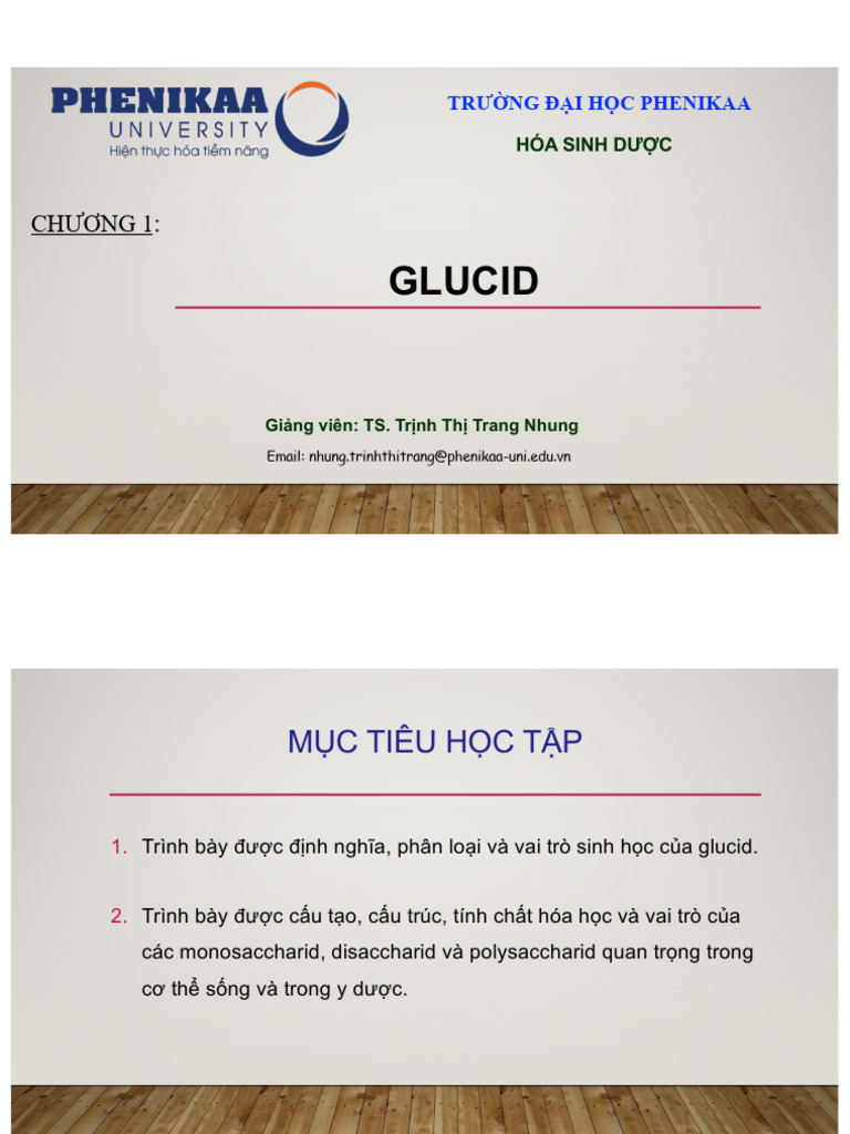 Chương 1. Glucid | PDF