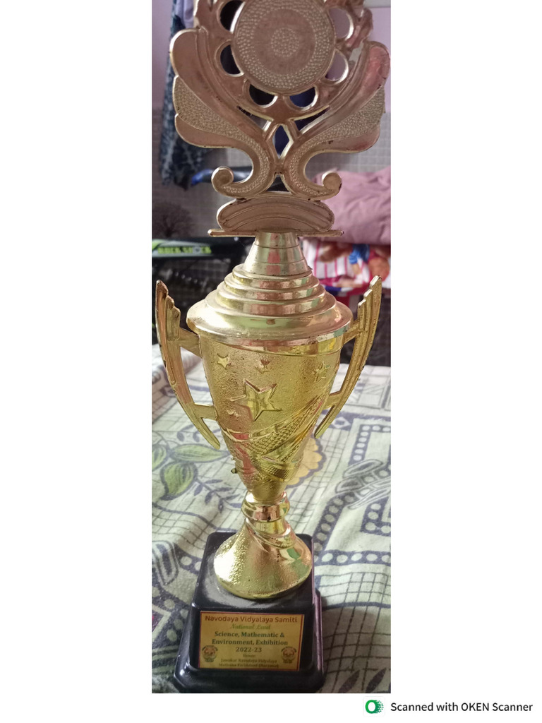National Level Science Mathematics and Environment Exhibition Trophy | PDF