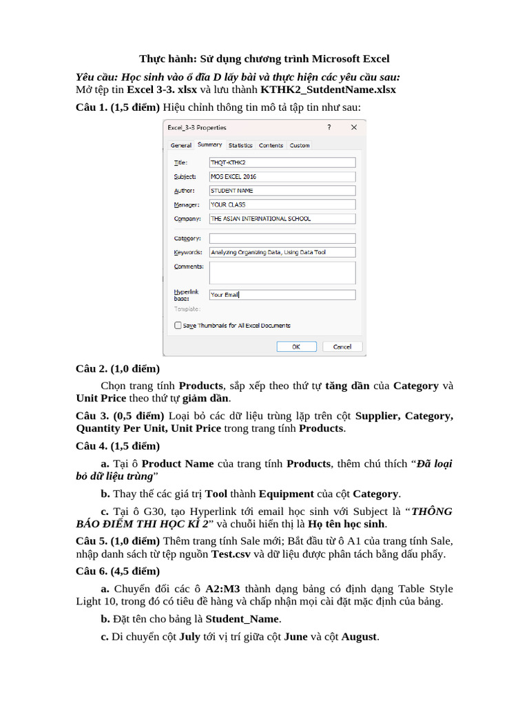 THQT 11 - On Tap HK 2 - 2023-2024 | PDF