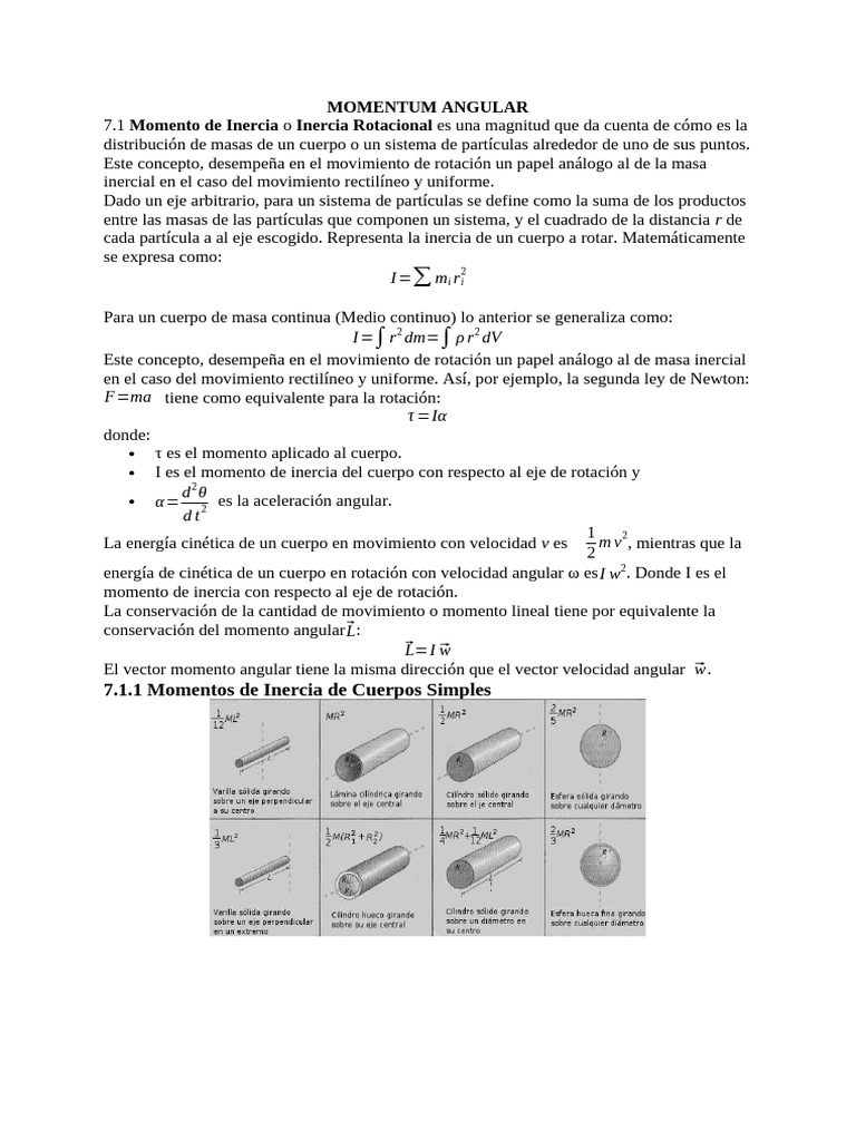 MOMENTUM ANGULAR | PDF