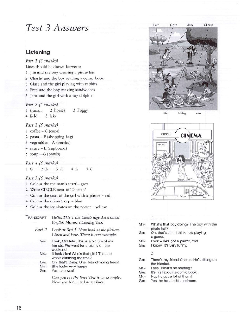 Mover 3 Test 3 Answers | PDF