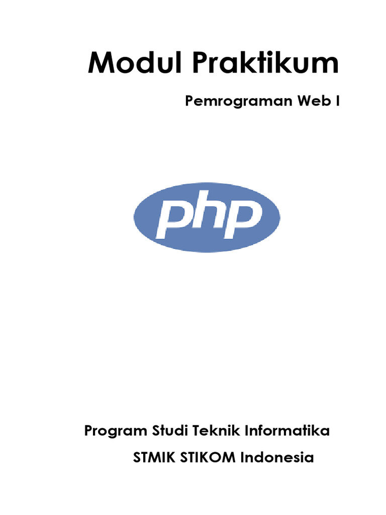 Modul Pemrograman Web I Ti Fix | PDF