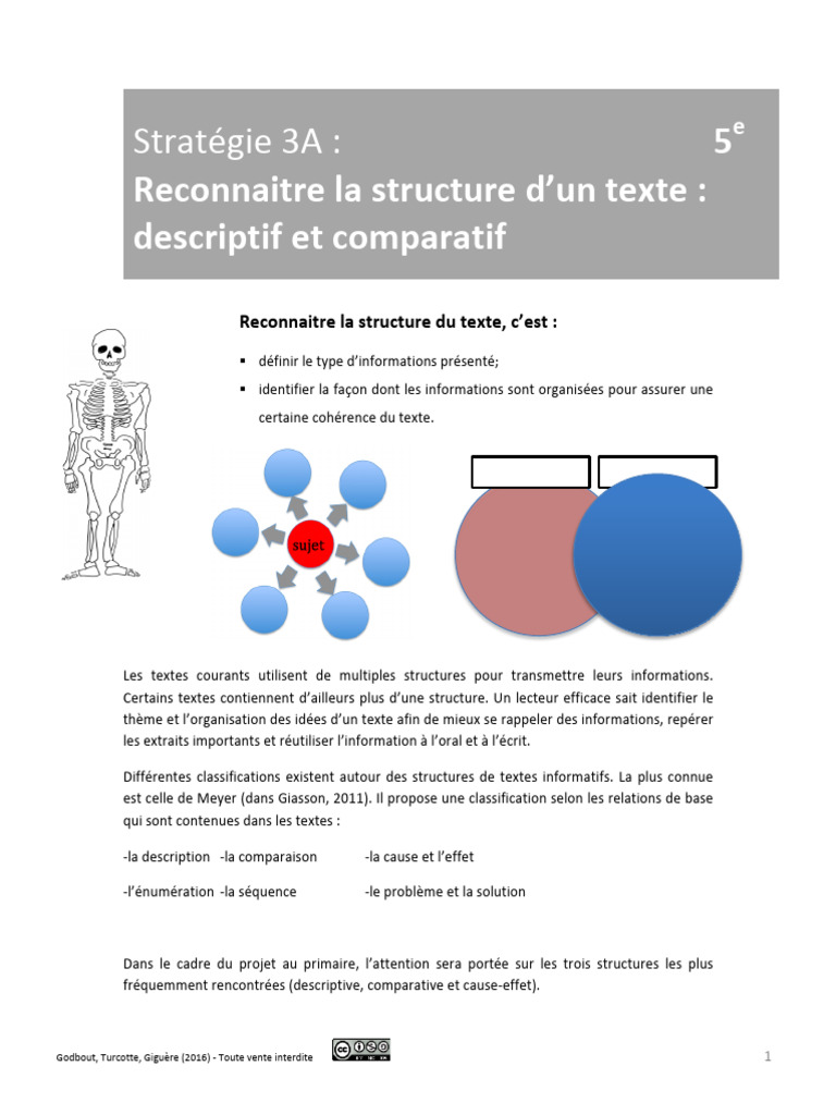 Strategie 3A - Structure - Descriptive - Comparative - 5e - 2016 | PDF
