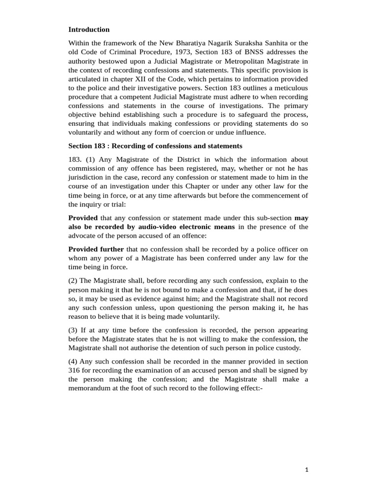 BNSS Assignment | PDF