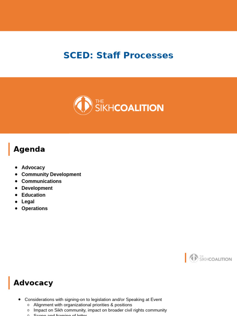 2023.10.11 SCED On Staff Processes | PDF