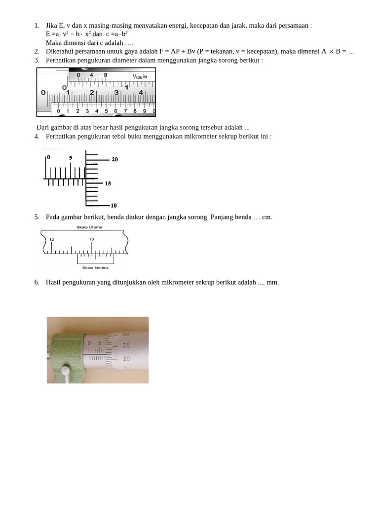 Soal Fisika Kelas 10 Kurikulum Merdeka | PDF