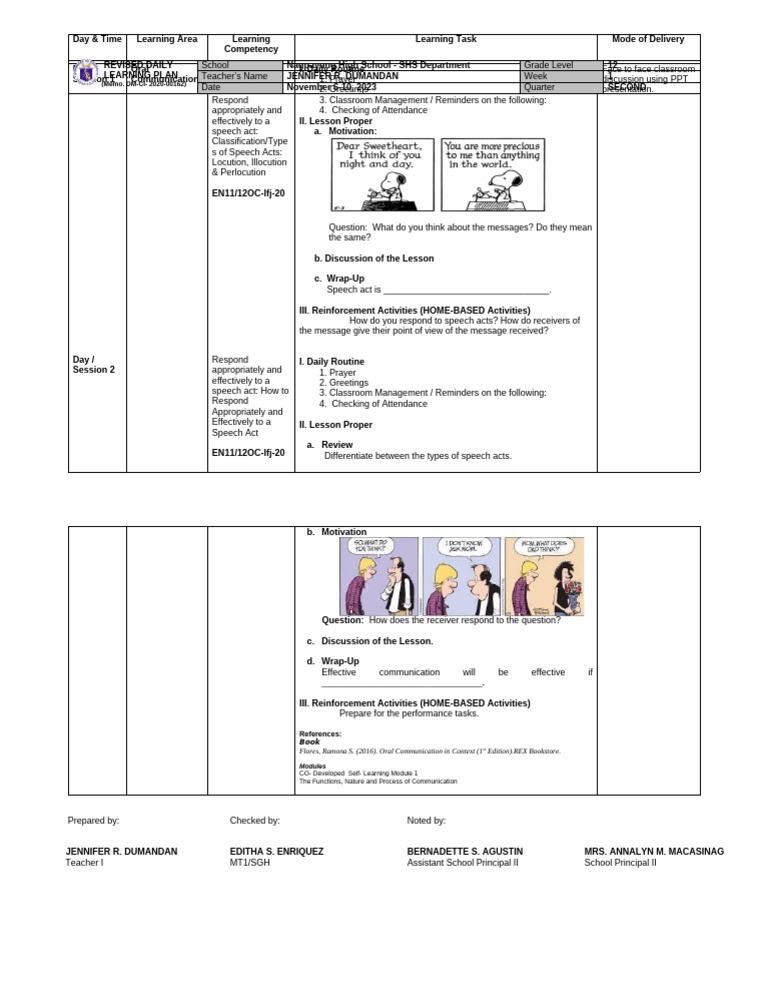DLL Oral Com Q2 Week1 | PDF