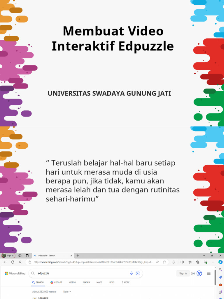 Membuat Video Interaktif Edpuzzle | PDF