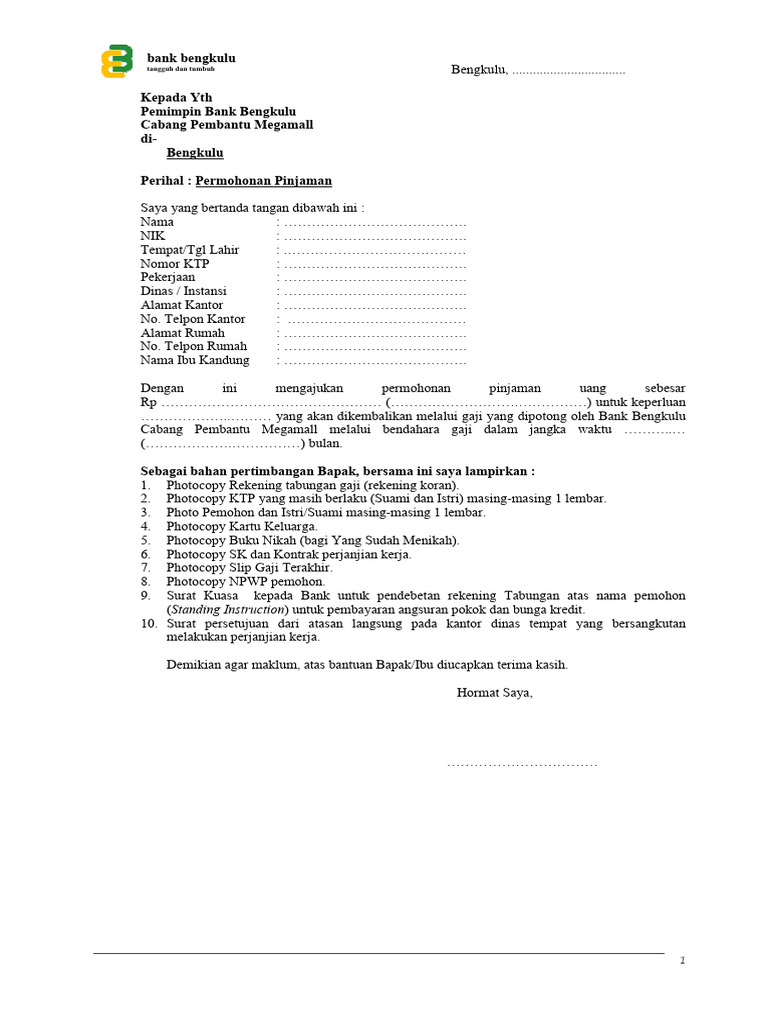 Blanko P3K Megamall | PDF