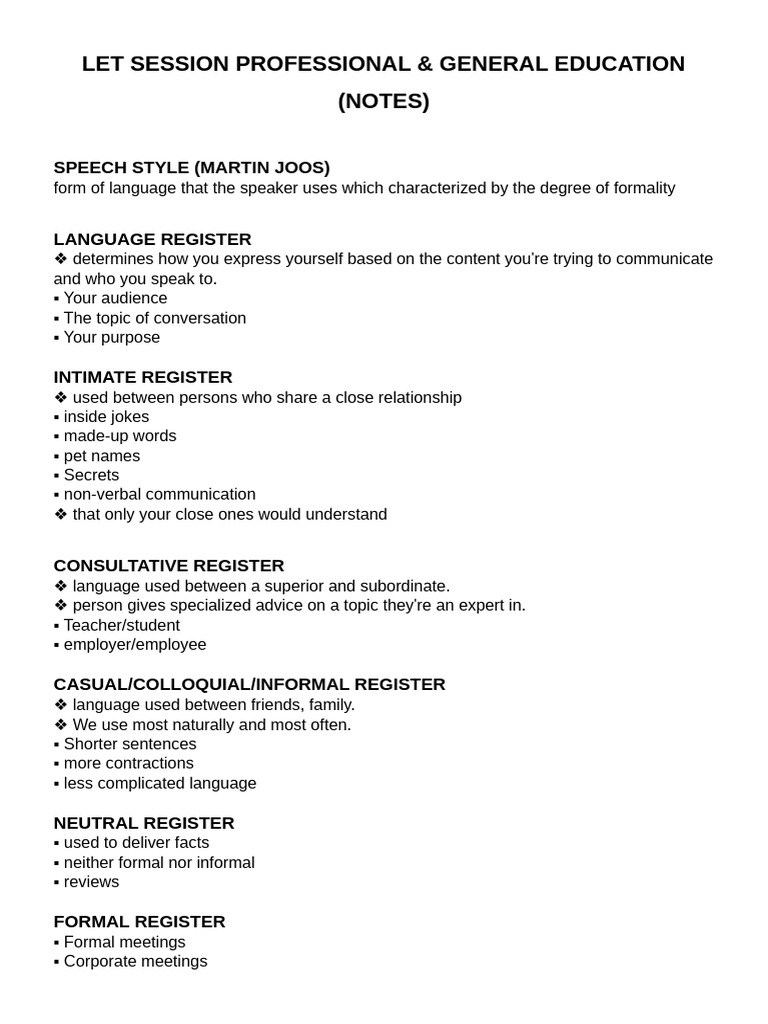 Let Session Professional | PDF